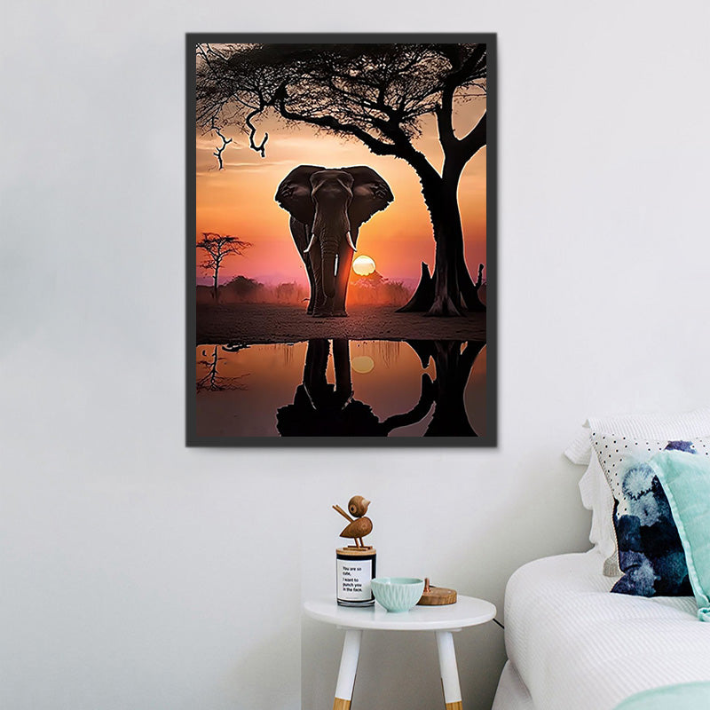 Éléphante 5d Diy Kits Broderie Diamant Diamond Painting MJ1352 – IBroderieDiamant.fr