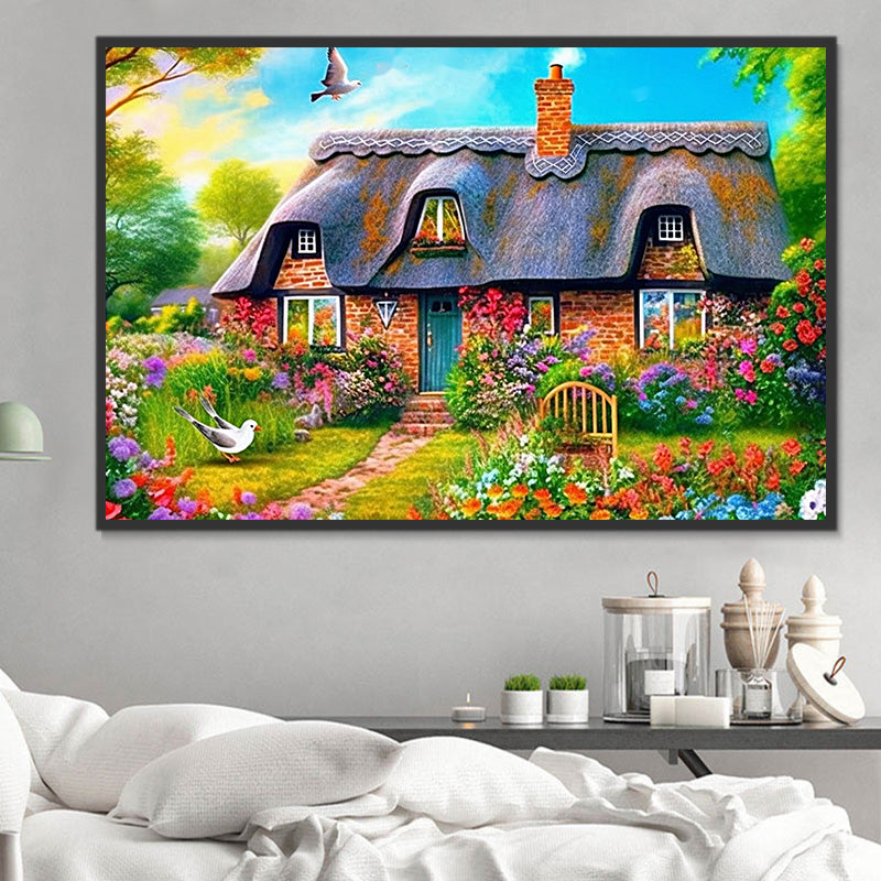 Village 5d Diy Kits Broderie Diamant Diamond Painting MJ7312 ...