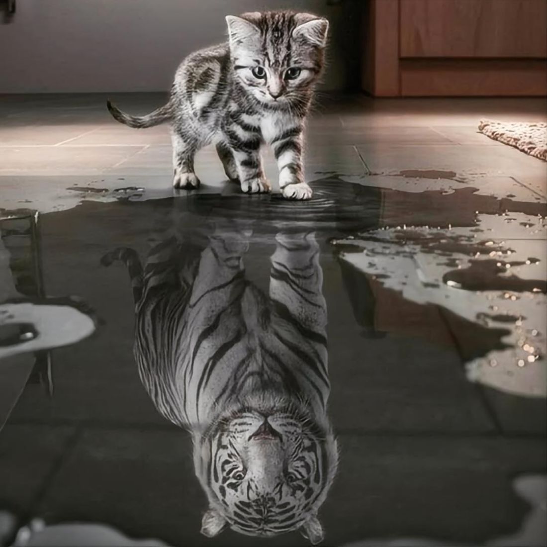 Chat Tigre 5D Kit Broderie Diamant Diamond Painting VM0004 ...