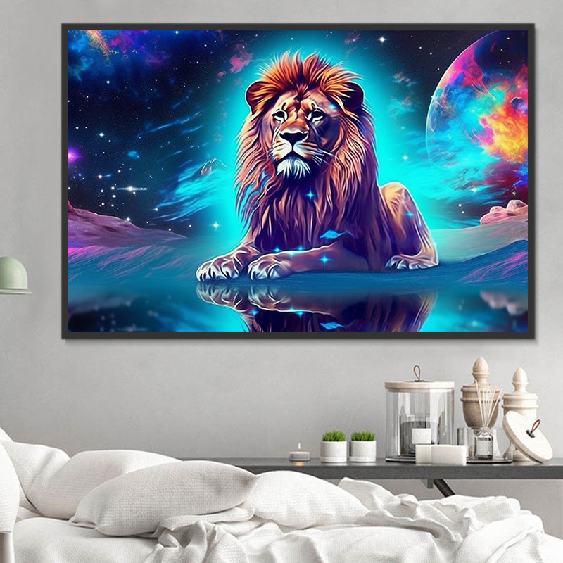Lion 5d Diy Kits Broderie Diamant Diamond Painting MJ9204 ...