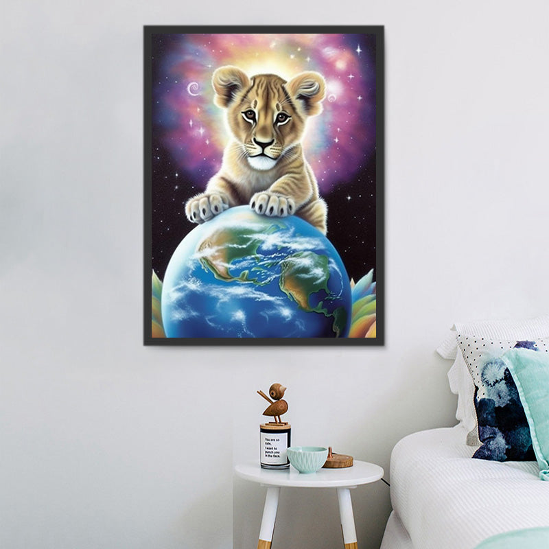 Lion 5d Diy Kits Broderie Diamant Diamond Painting MJ9233 ...