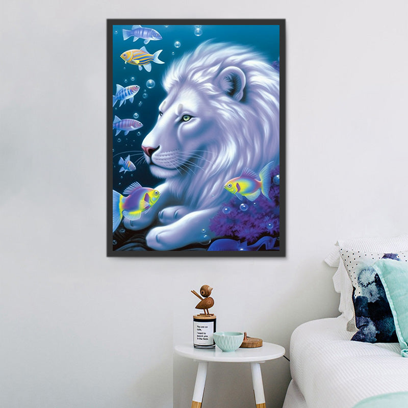 Lion 5d Diy Kits Broderie Diamant Diamond Painting MJ9248 ...