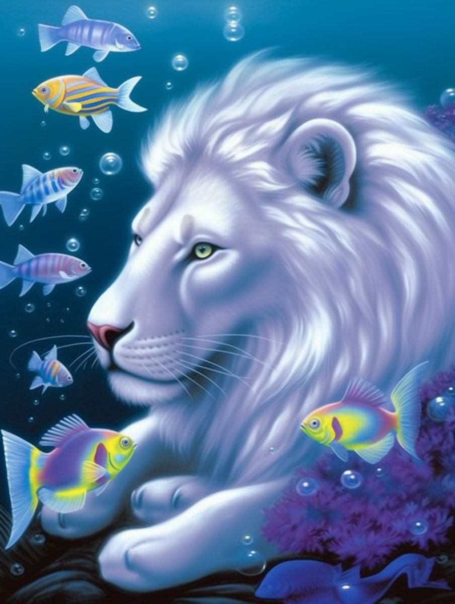 Lion 5d Diy Kits Broderie Diamant Diamond Painting MJ9248 ...
